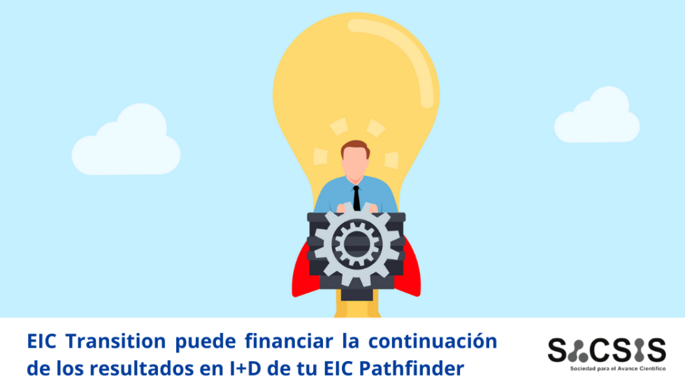 EIC Transition puede financiar la continuación de los resultados en I+D ...